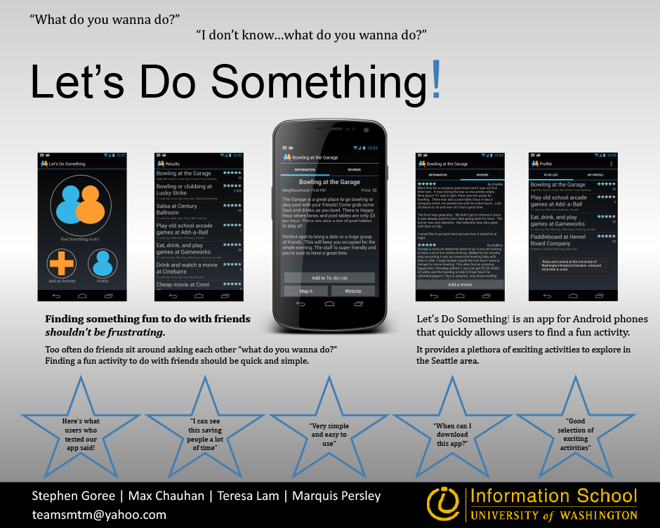 Let's Do Something | Information School | University of Washington